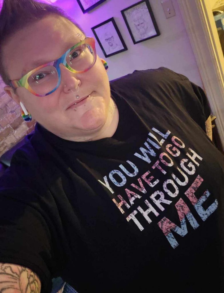 You Will have To Go Through Me Tee | Stevie's Safe Spaces